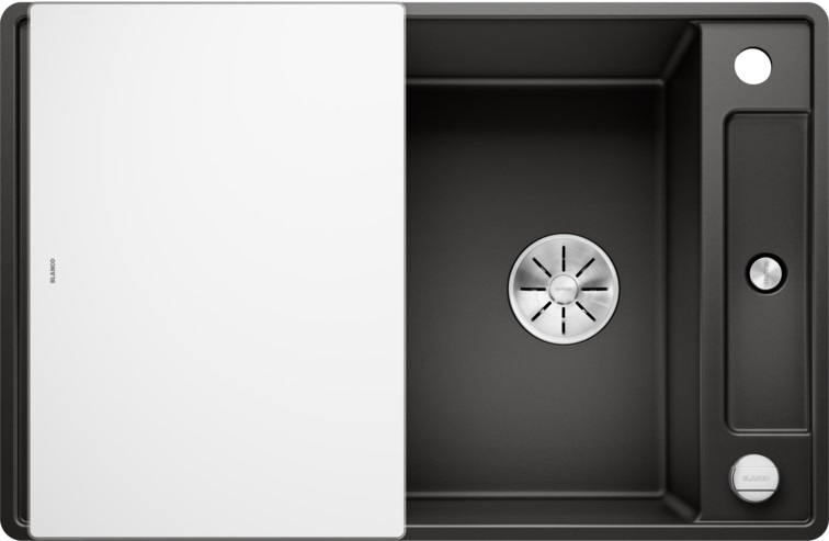 Blanco Axia III 45 S-F Granitspüle flächenbündig, drehbar, anthrazit | BÄDERMAXX · Ihr ...