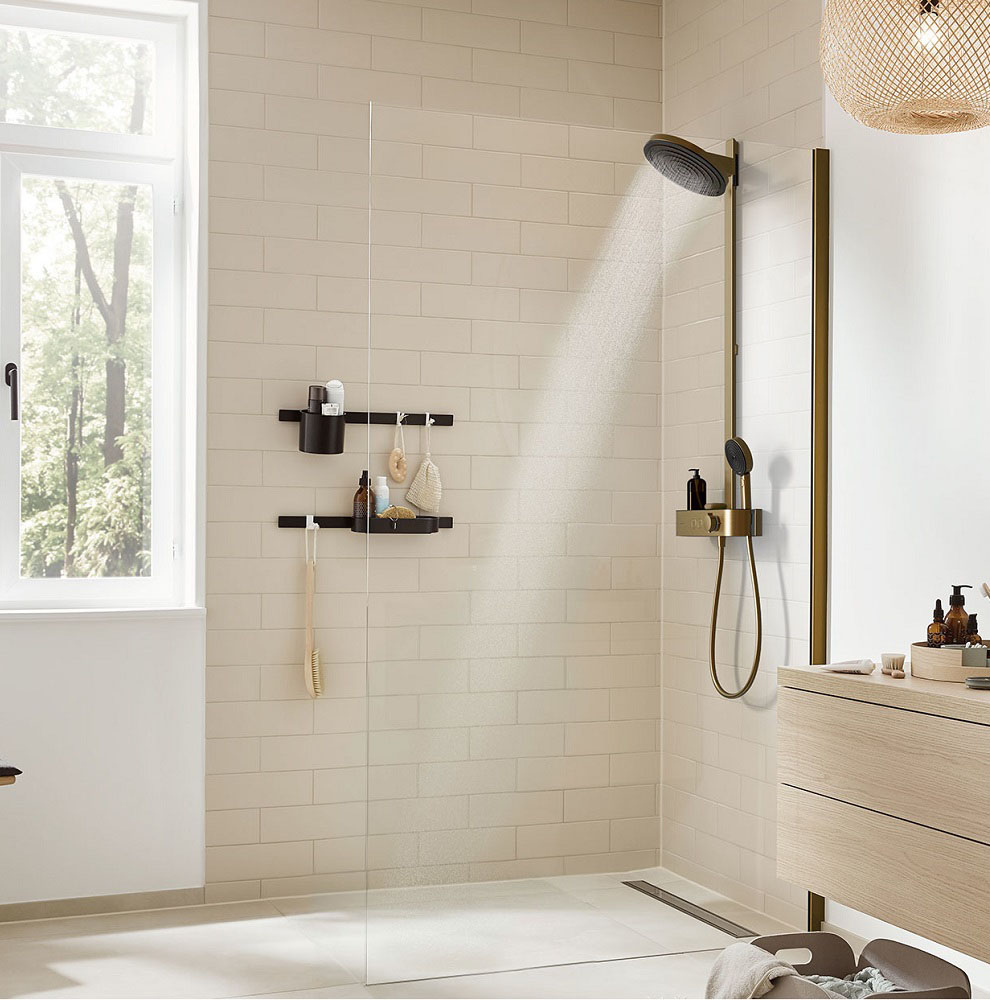 Hansgrohe Pulsify S Showerpipe 260, bronze 24240140 | BÄDERMAXX · Ihr ...