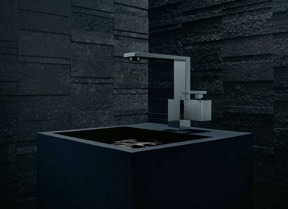 Axor Edge Einhebel-Waschtischmischer 190 mit Push-Open Ablaufgarnitur ...