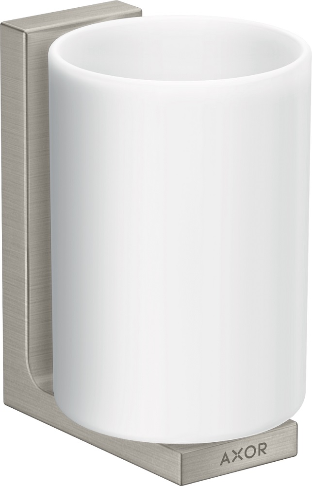 Axor Universal Rectangular Zahnputzbecher, stainless steel optic