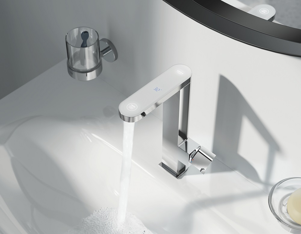 Grohe Plus Waschtischarmatur mit Display, L-Size, chrom 23959003 ...