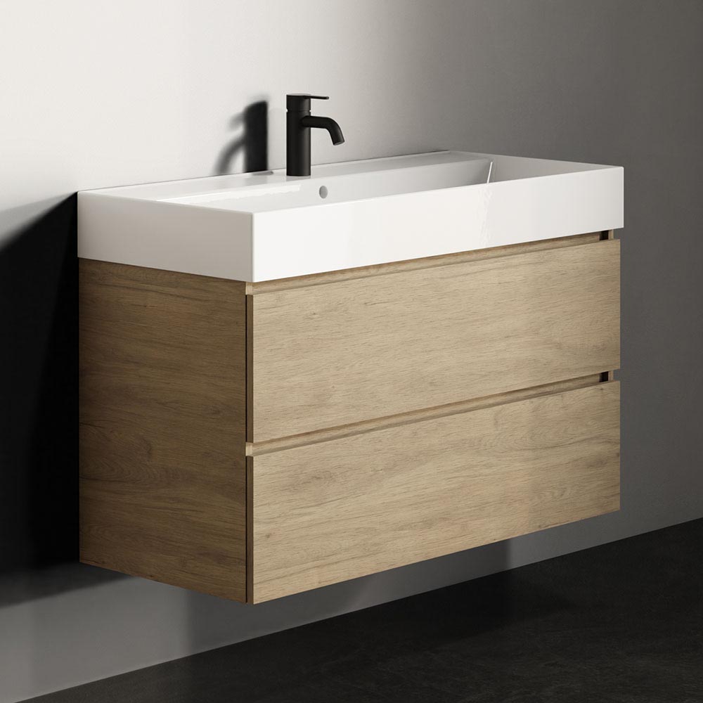 RIHO Spring Rise Waschtisch mit Waschtischunterschrank 100x46cm, 1 ...