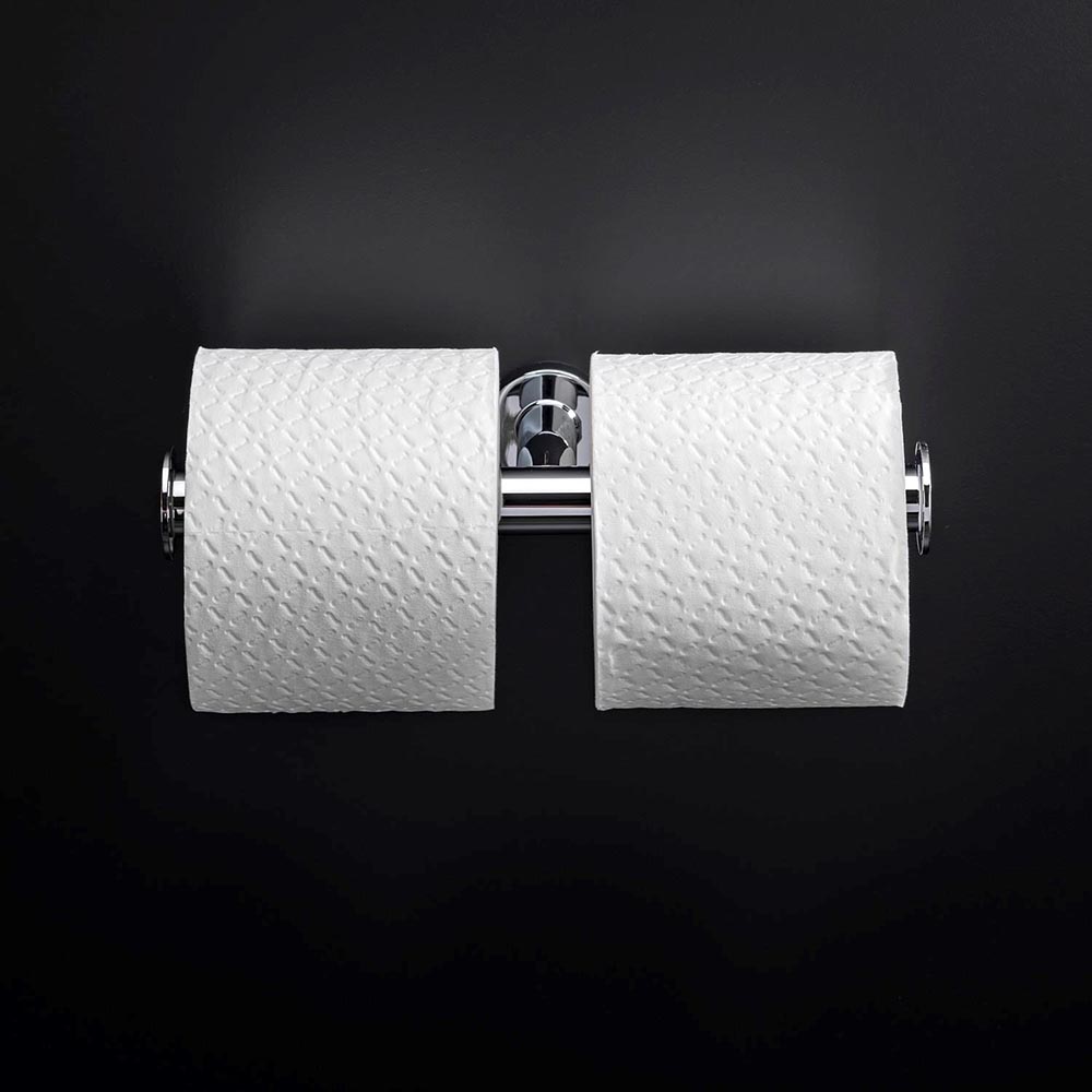 Cosmic Architect Doppelter Rollenhalter ohne Deckel, chrom ...