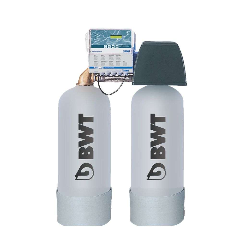 BWT Rondomat Duo 2 – Weichwasser-Pendelanlage, Trinkwasserenthärtungsanlage, DVGW geprüft DN32 ...
