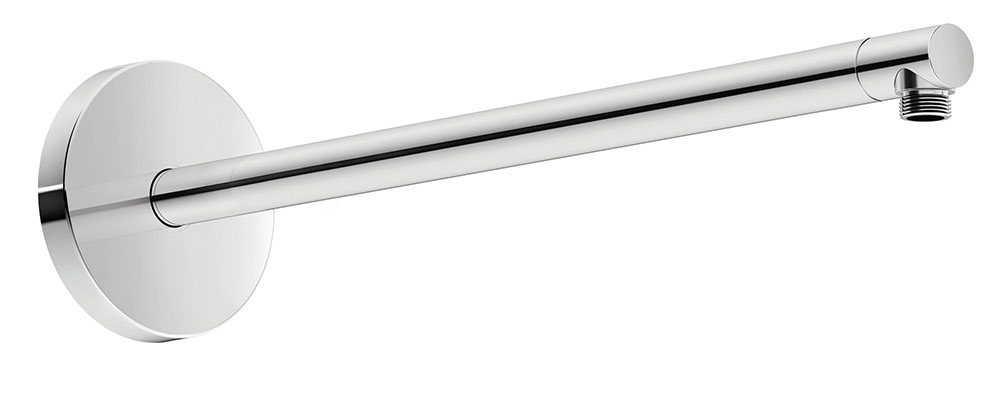 Duravit Brausearm 48,5cm mit Wandbefestigungsplatte, chrom